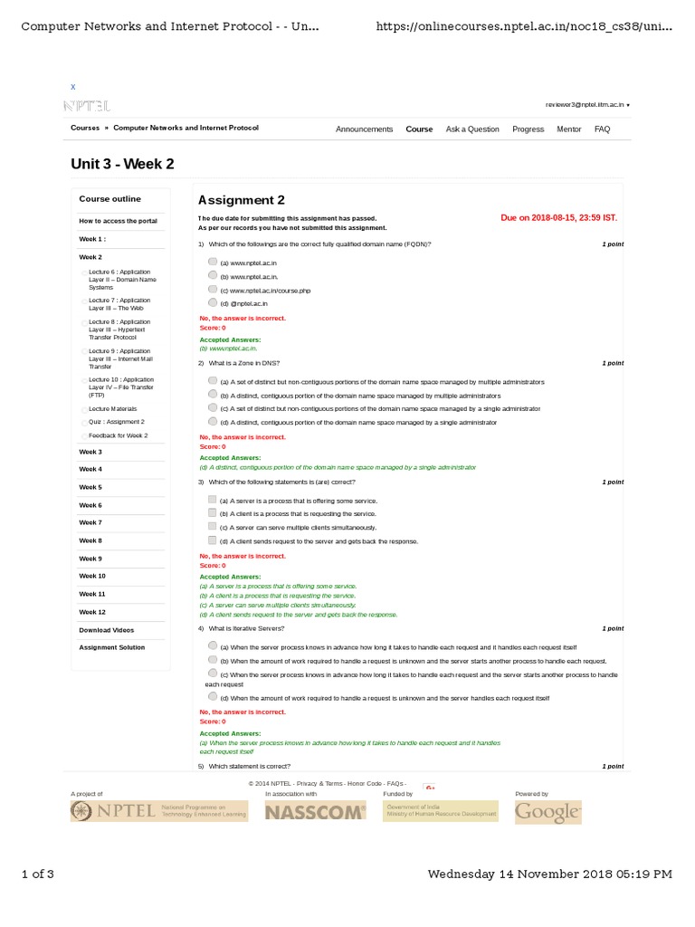 Noc18 cs38 Assignment3 | PDF | Domain Name | Domain Name System