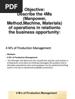 4Ms of Production Management Explained | PDF
