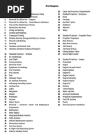 Aircraft Ata Chapter List | PDF | Helicopter Rotor | Aircraft
