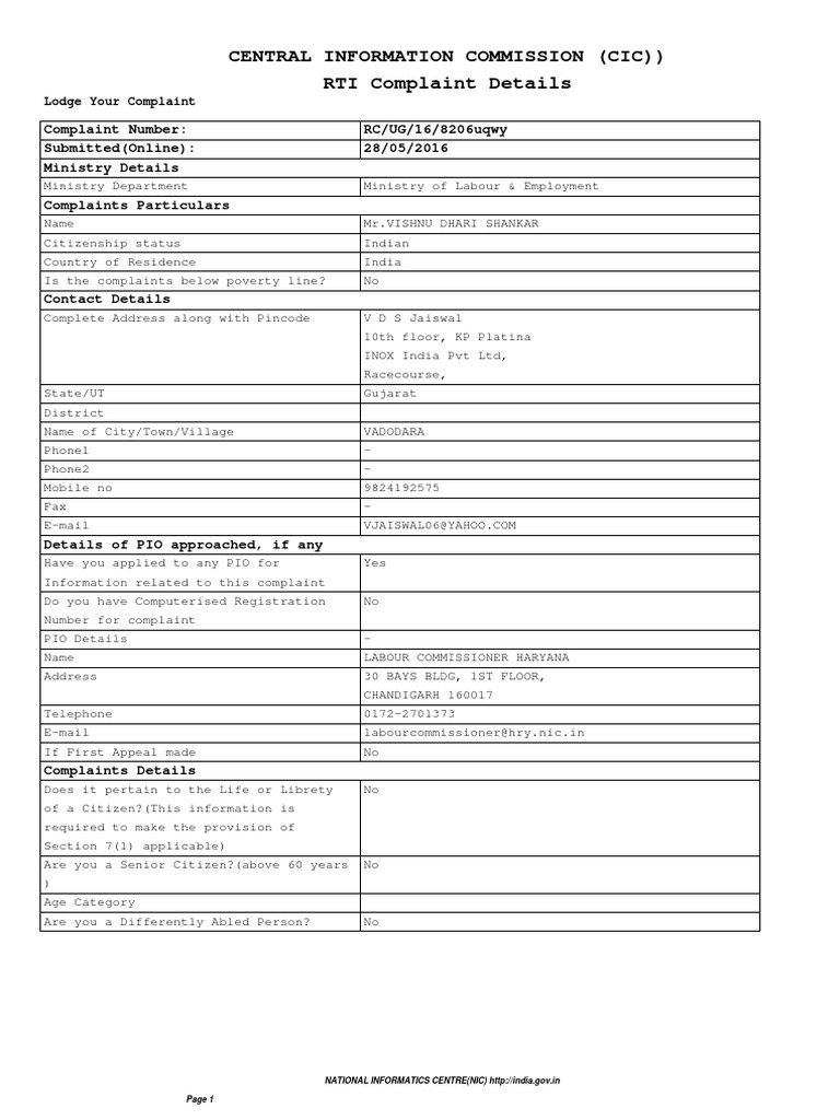 Cic | PDF | Government | Government Information