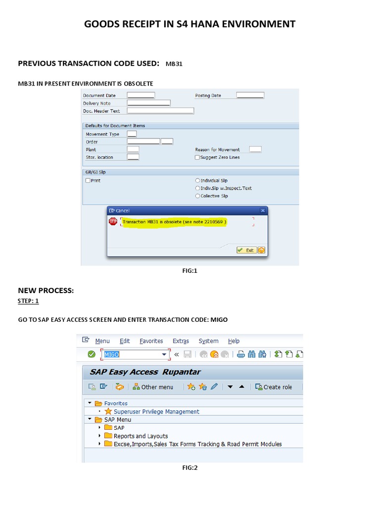 Streamlined Goods Receipt Process in SAP S/4HANA: A Step-by-Step Guide ...