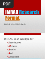 IMRAD Format for Qualitative Research | PDF | Qualitative Research | Theory