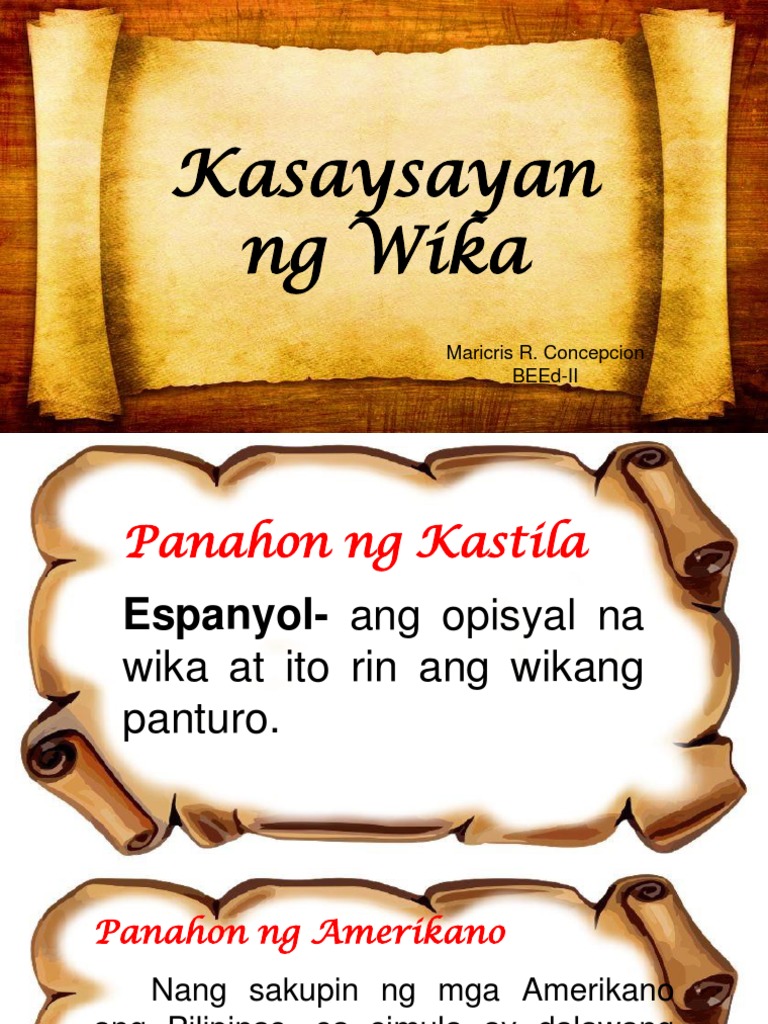 Kasaysayan NG Wika | PDF