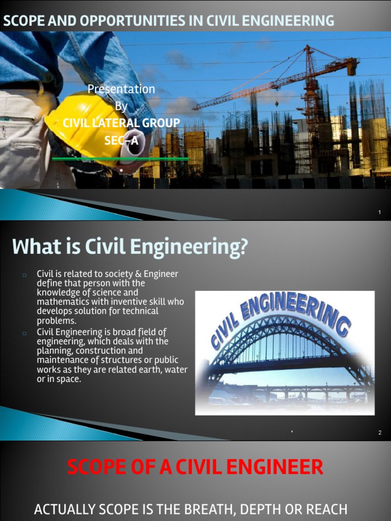 Scope and Careers in Civil Engineering | PDF | Engineering | Civil ...