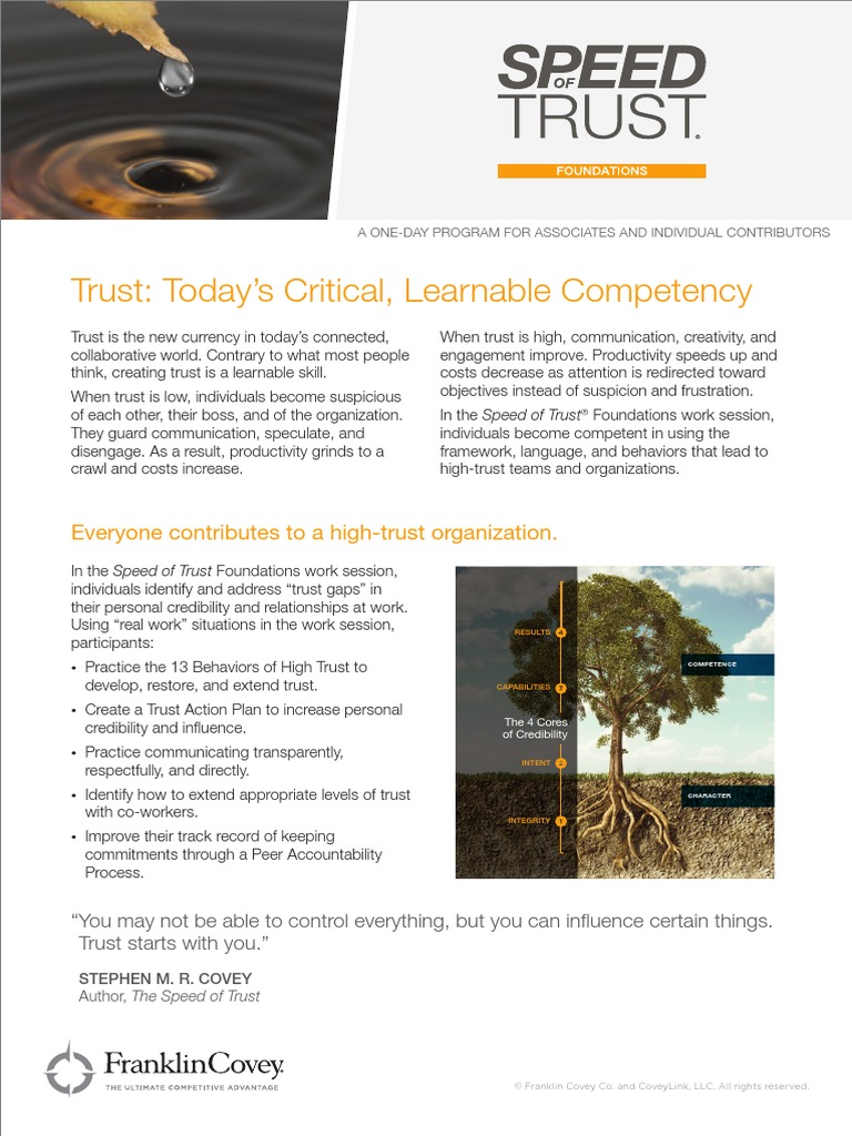 Trust Foundations | PDF | Credibility | Behavior