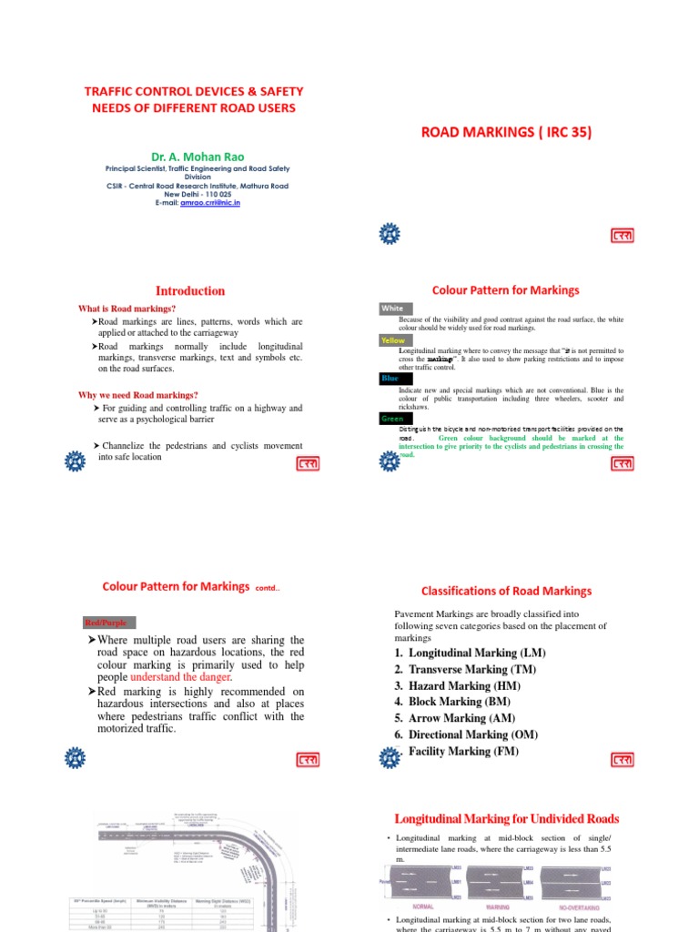 5 - Road Markings | PDF | Traffic | Lane