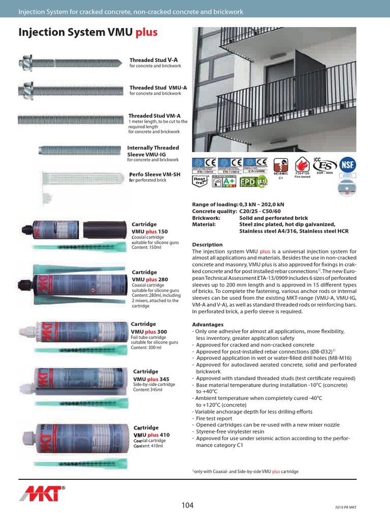 VMU Plus Injection System Overview | PDF | Galvanization | Stainless Steel