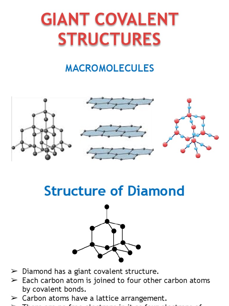 Macromolecules-Diamond, Graphite, Silicon Dioxide | PDF