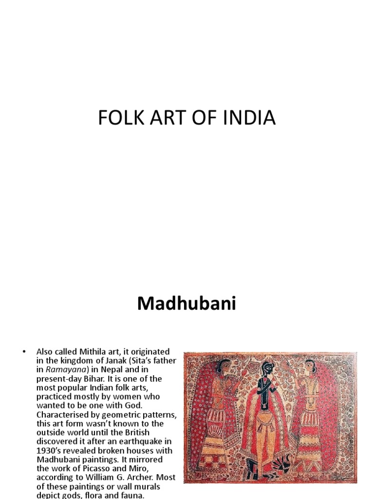 Folk Art Traditions of India | PDF | Art Media | Paintings