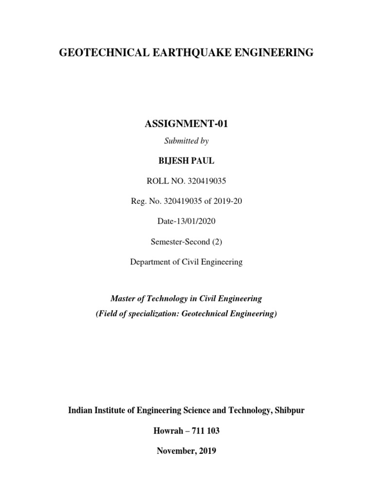 Geotechnical Earthquake Engineering | PDF | Earthquakes | Science And ...