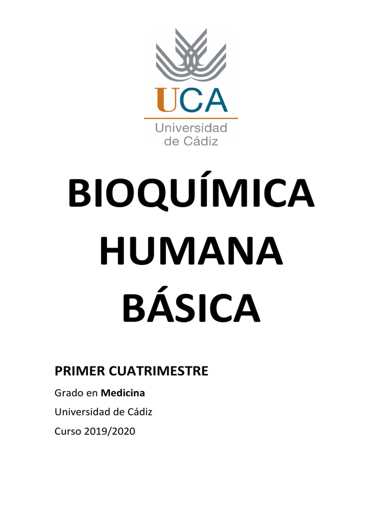 Portada Apuntes Bioquímica PDF | PDF