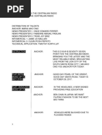 Radio Broadcasting Script English SHS 1 | PDF | Television | Media Formats