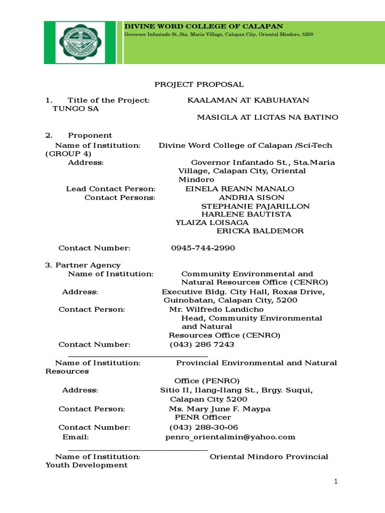 DWCC Sci-Tech Group proposes land restoration project | PDF ...