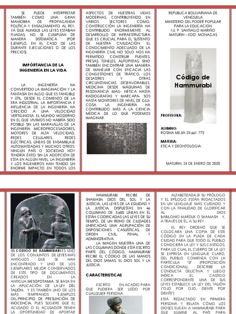 TRIPTICO | PDF | Hammurabi