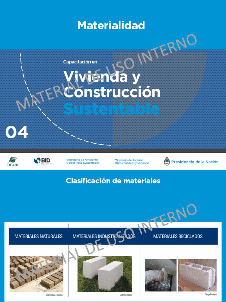 Cap 04 - CBA - Materialidad | PDF | Aislamiento térmico | Materiales de construcción