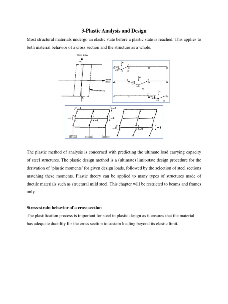C-3 Plastic Analysis and Design | PDF | Plasticity (Physics ...