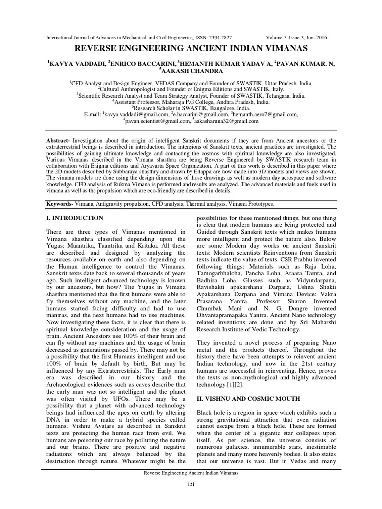 Reverse Engineering Ancient Indian Vimanas | PDF | Nature