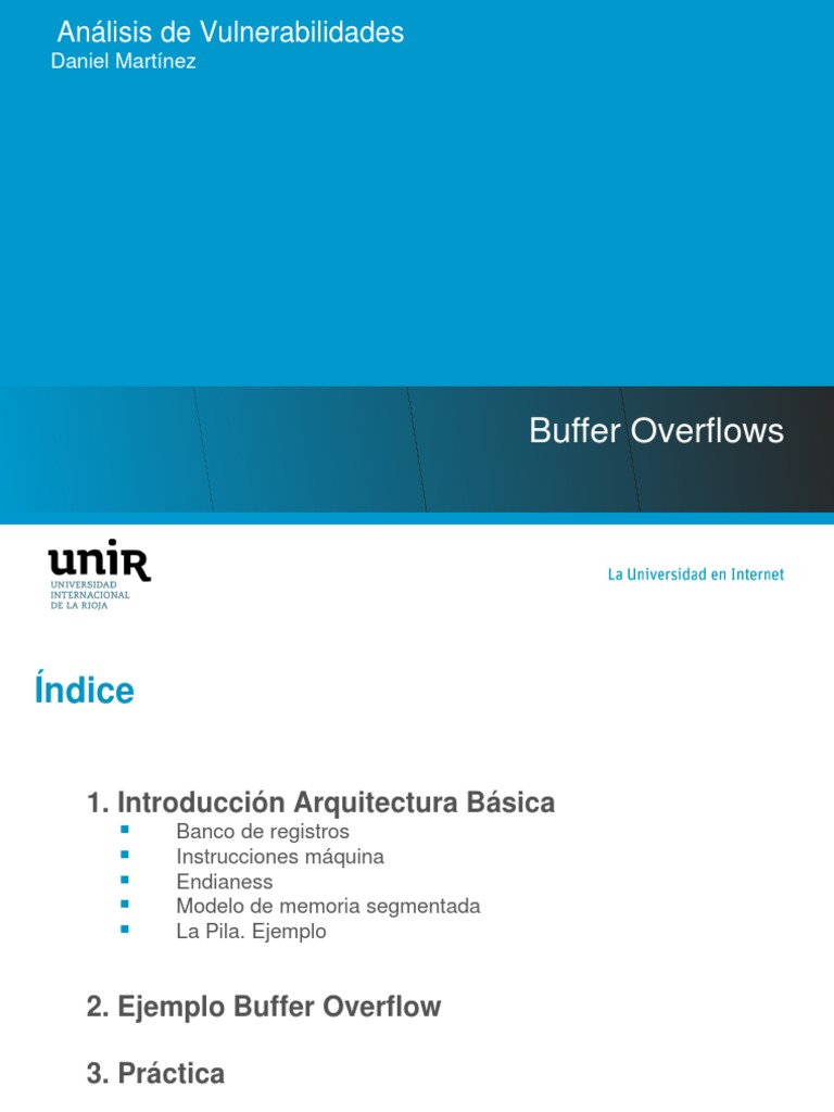 Buffer OverFlow | PDF | Puntero (Programación de computadora) | Gestión ...