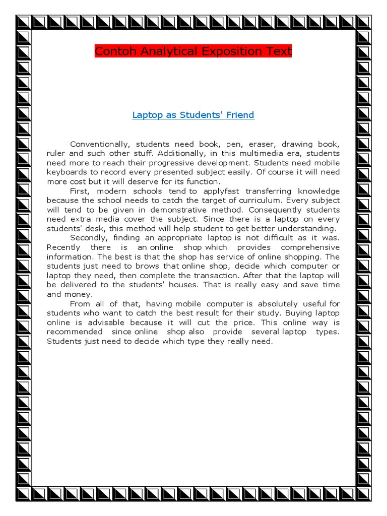 Contoh Analytical Exposition Text | PDF | Online Shopping | Office ...