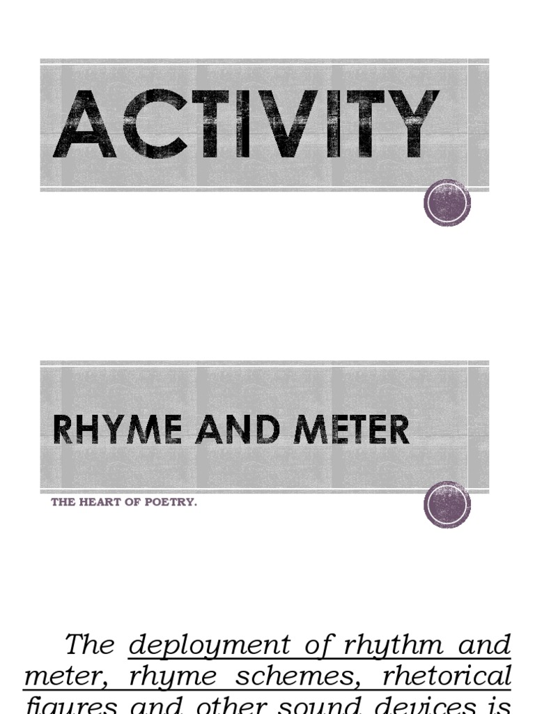 The Rhythms of Poetry: An Exploration of Meter, Feet, and the ...
