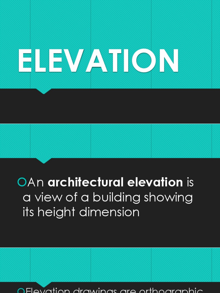 Elevation | PDF | Engineering | Civil Engineering