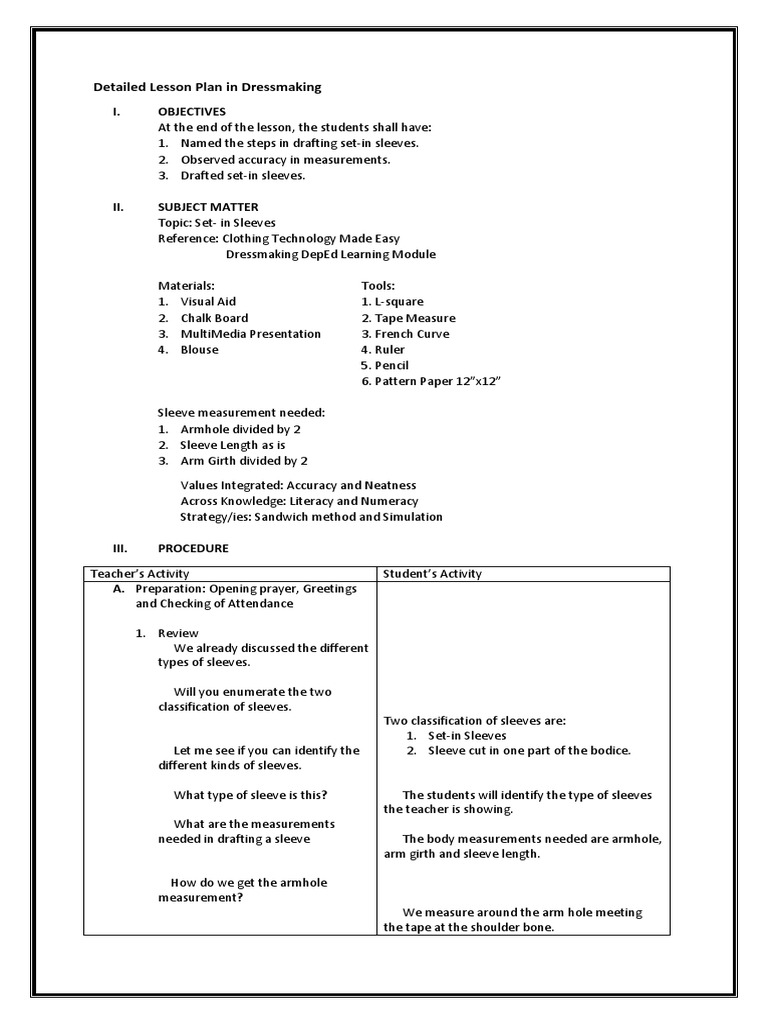 Detailed Lesson Plan | PDF | Lesson Plan | Learning