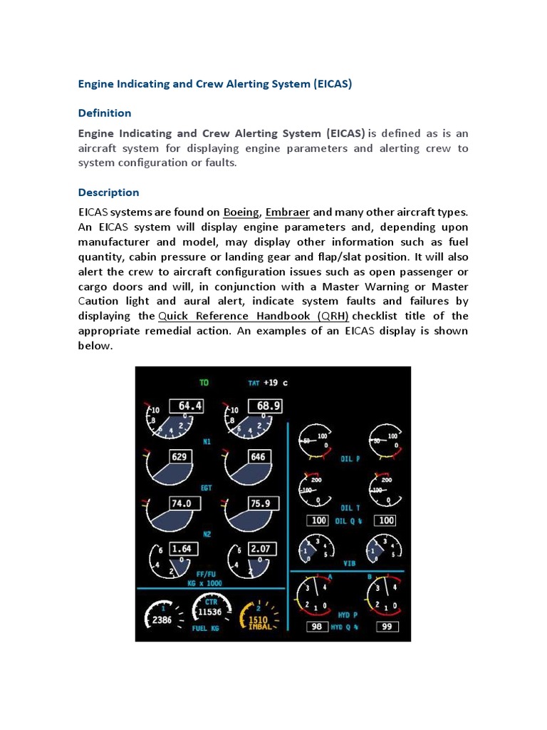 Understanding EICAS in Aviation | PDF