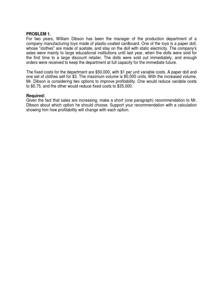 CH8 Practice-Problems | Download Free PDF | Management Accounting ...