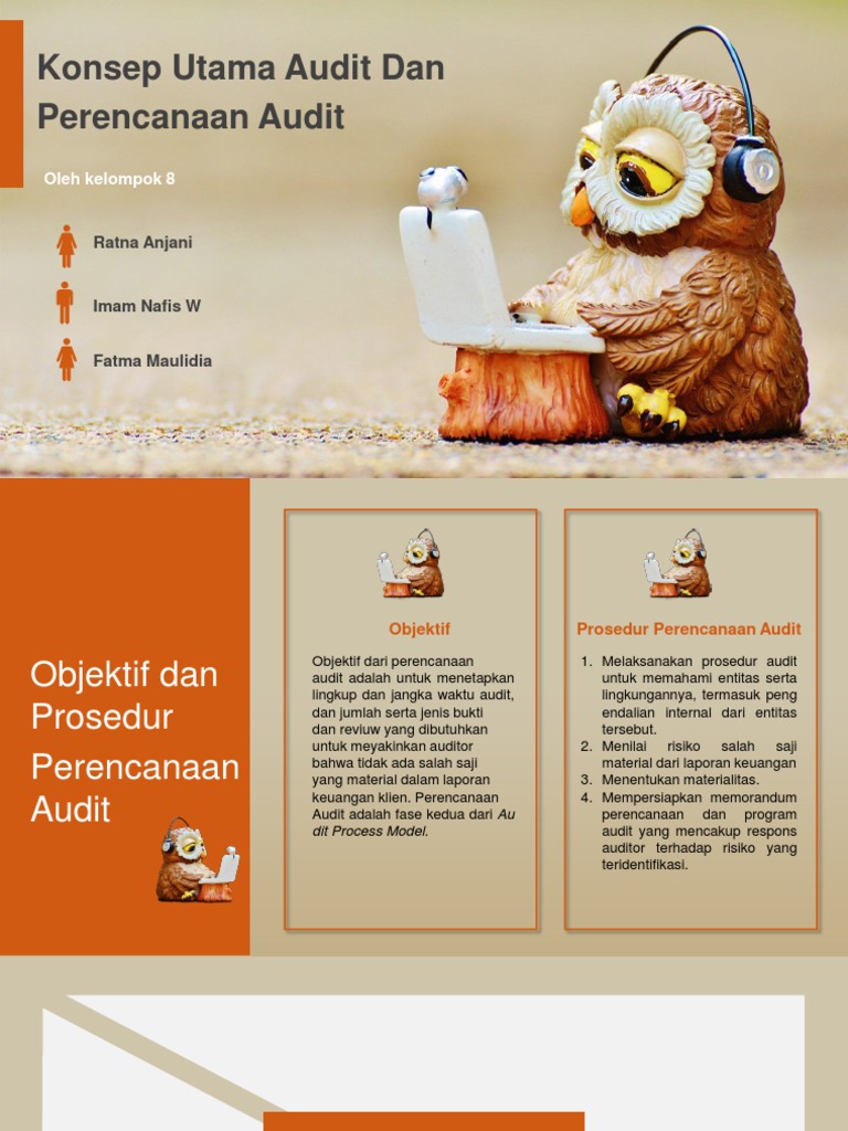 Pptkelp.8 (Konsep Utama Audit Dan Perencanaan Audit | PDF