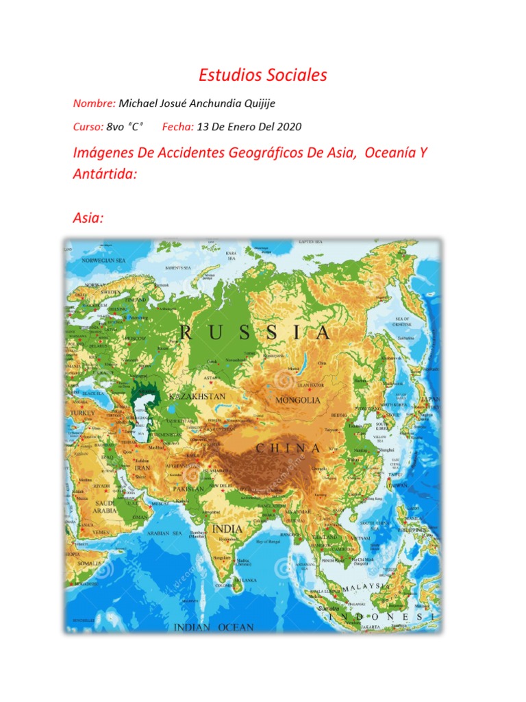 Estudios Sociales Accidentes Geograficos | PDF