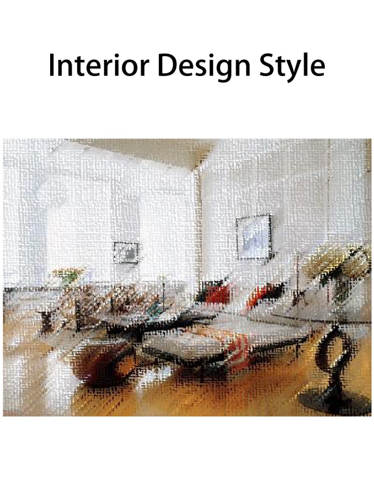 Interior Design Style PDF | PDF | Interior Design | Art Media