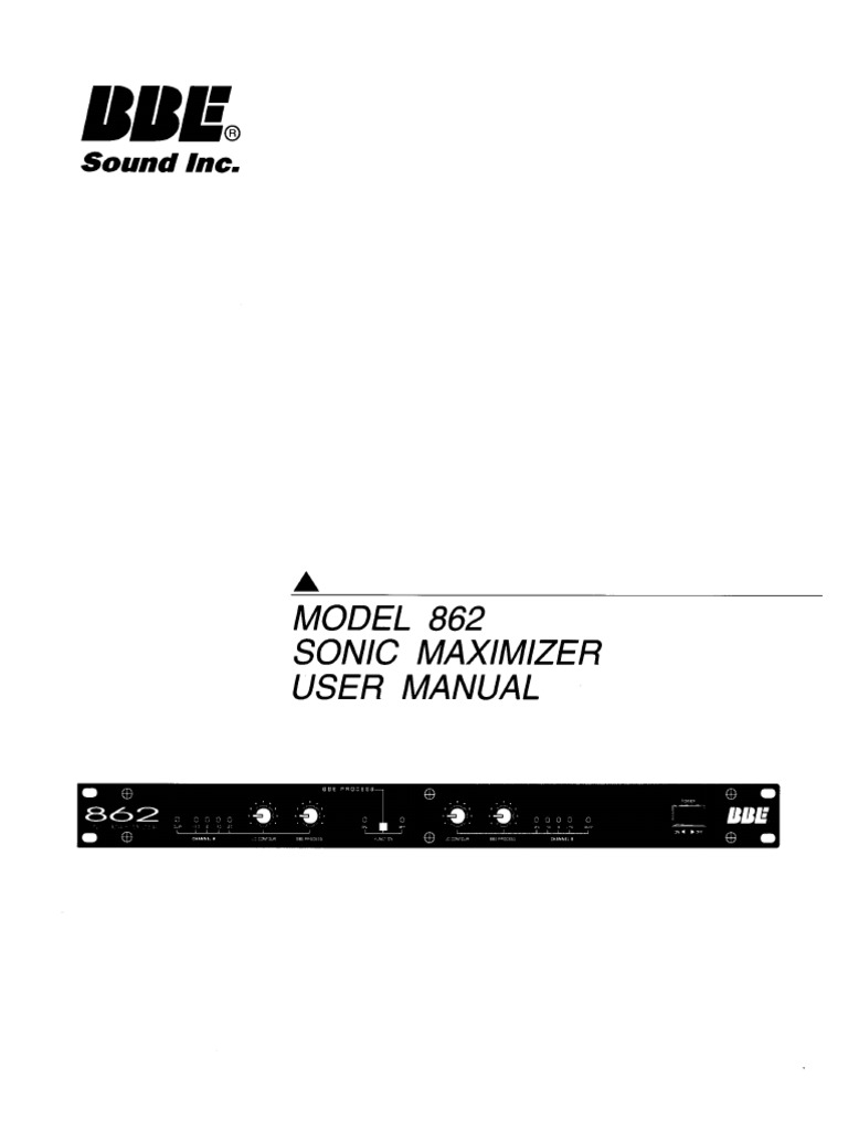 862 Manual | PDF