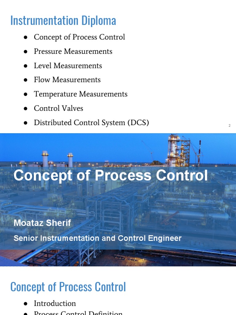 Concept of Process Control - Moataz Sherif | PDF | Control Theory ...