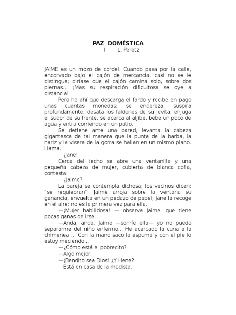 Cuento Judio (I.L. Peretz) | PDF | Panes | Religión y creencia