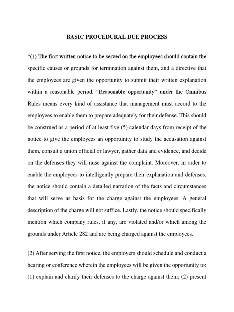 Understanding Procedural Due Process | PDF | Employment | Justice