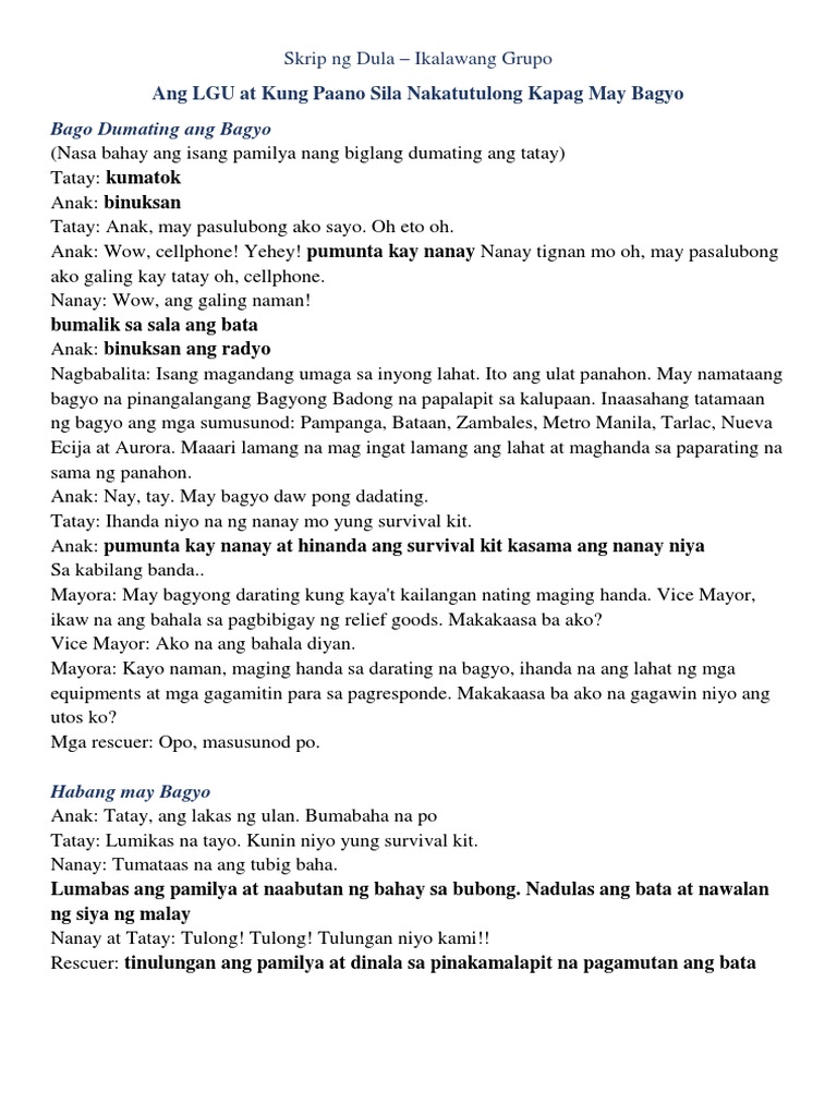 101 - (A4 Size) Skrip NG Dula | PDF