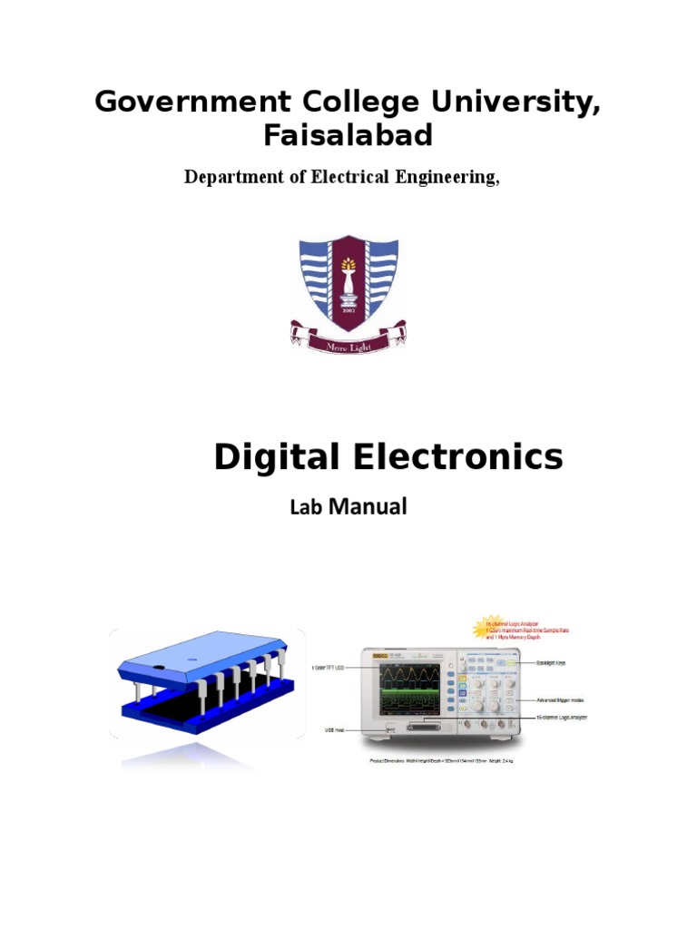 Lab Manual Digital Electronics | Download Free PDF | Bipolar Junction ...