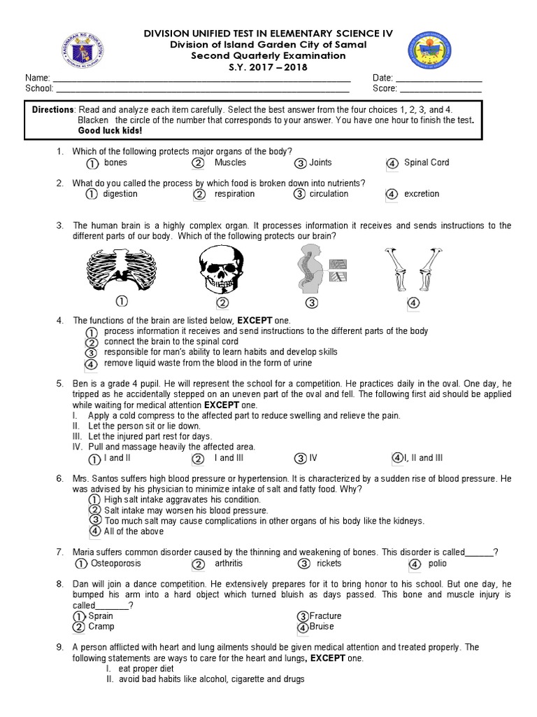 2nd Grading Grade 4 Regular Science | PDF | Flowers | Human Body