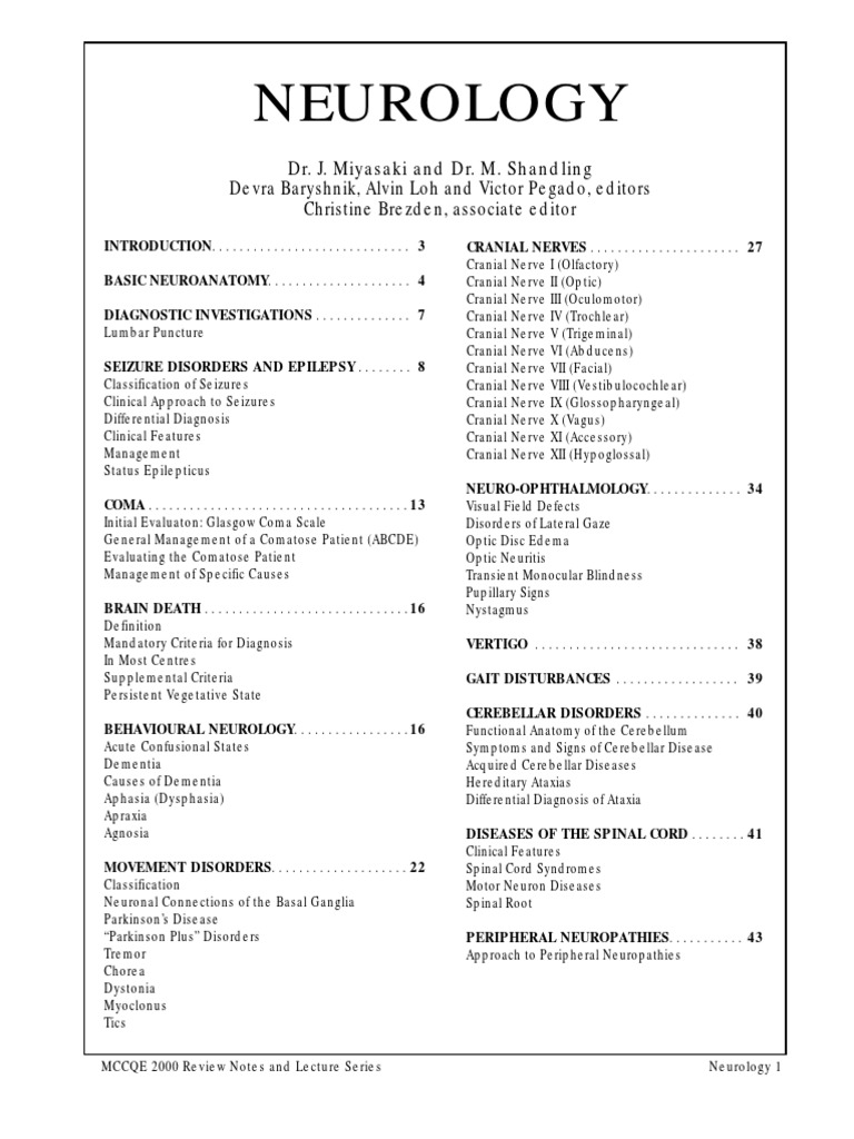 Handbook Neurology PDF | PDF | Central Nervous System | Neuroscience