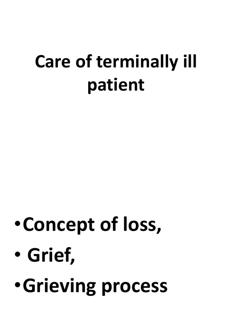 Care of Terminally Ill Patient | PDF | Grief | Affect (Psychology)