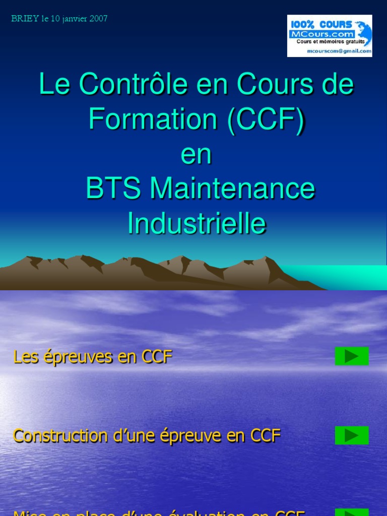 Cours Maintenance Gratuit BTS Maintenance Industrielle | PDF | Business