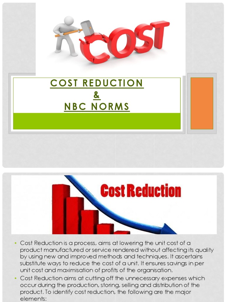 COST CONTROL VS COST REDUCTION: KEY DIFFERENCES | PDF | Cost Accounting ...