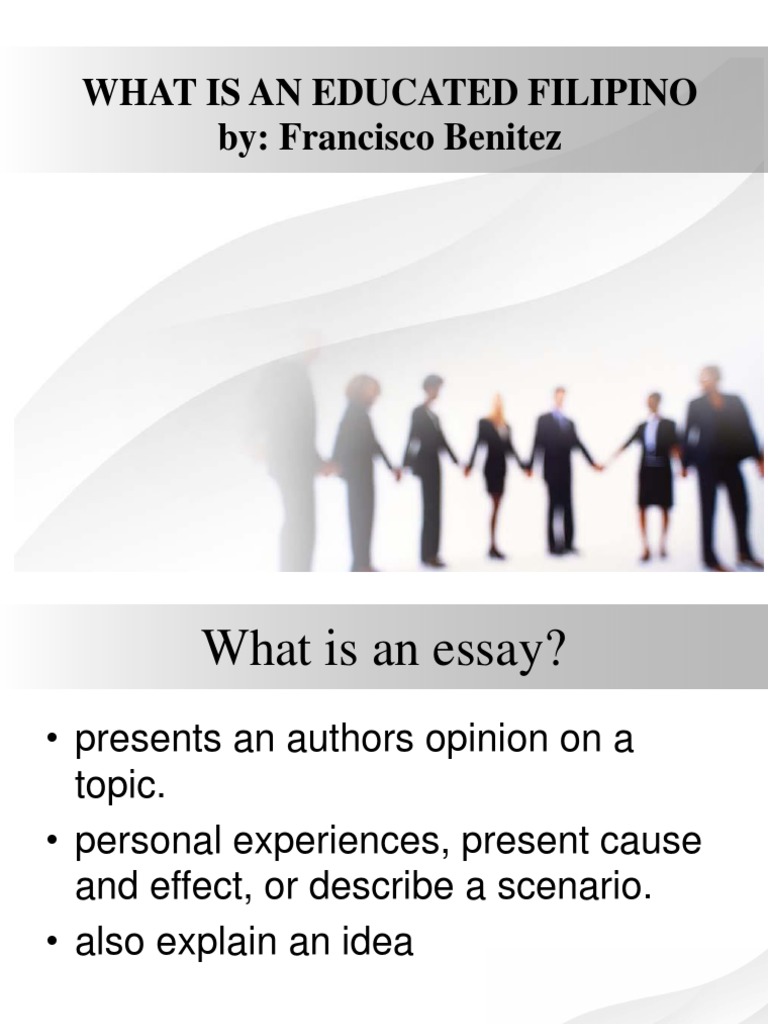 Jamito (What Is An Educated Filipino) | PDF | General Fiction