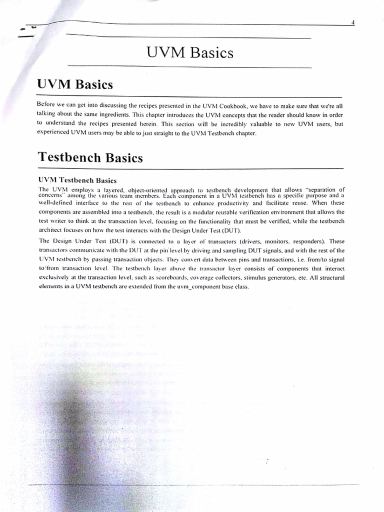 UVM Basics | PDF
