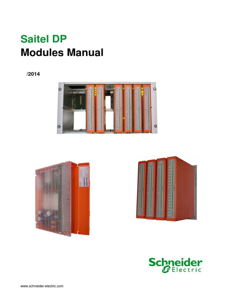 Schneider RTU Saitel DP Modules Manual-EN-Rev3.0 | PDF | Safety | Electrical Connector