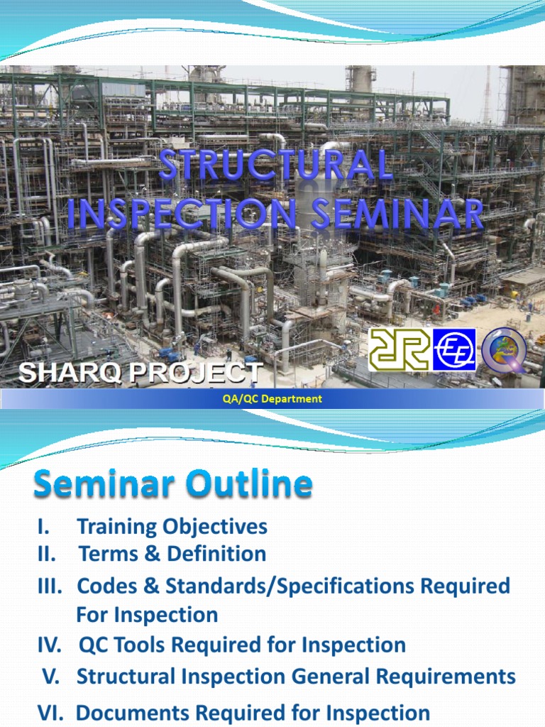 9.structural Inspection Seminar | PDF | Beam (Structure) | Truss