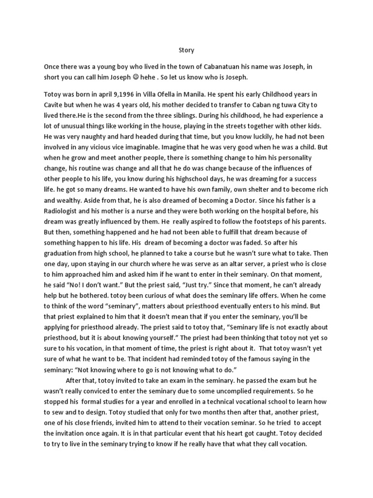 Vocation Story | PDF