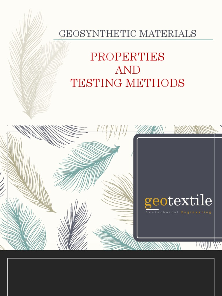 Geosynthetic Materials: Properties & Testing | PDF | Creep (Deformation ...