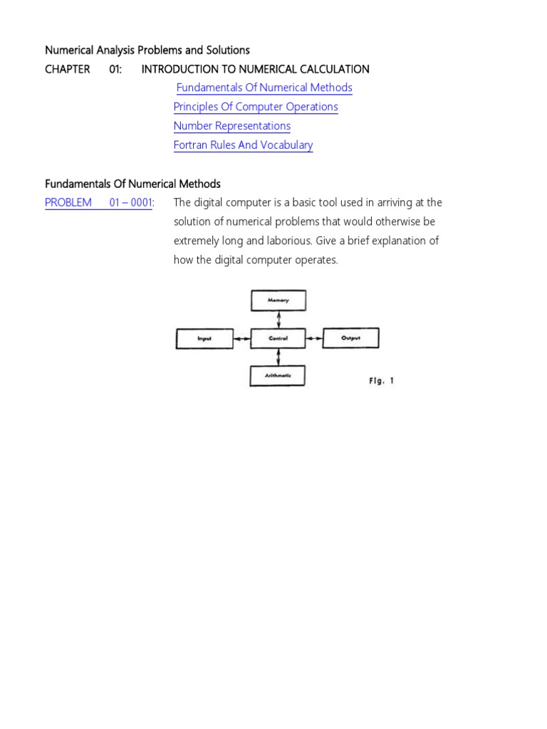 Numerical Analysis Exercises & Solutions | PDF | Numbers | Decimal