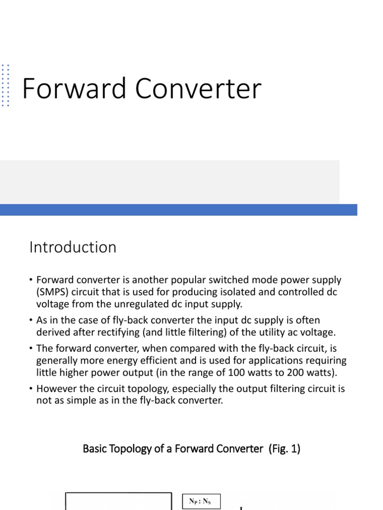 Forward Converter | PDF | Transformer | Rectifier